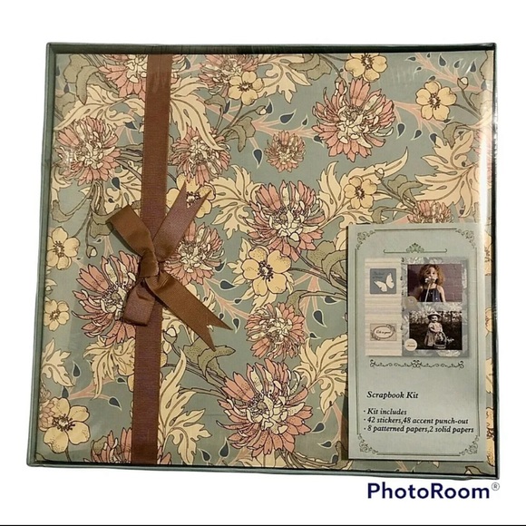 Source Unknown | Office | Boxed Scrapbooking Kit Album Stickers Punch ...